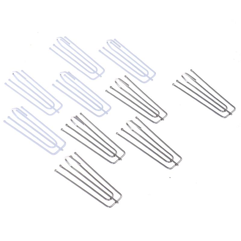 50Pcs Four Fork Metal Anti-rust Curtain Tape Hook Curtain Cloth ...