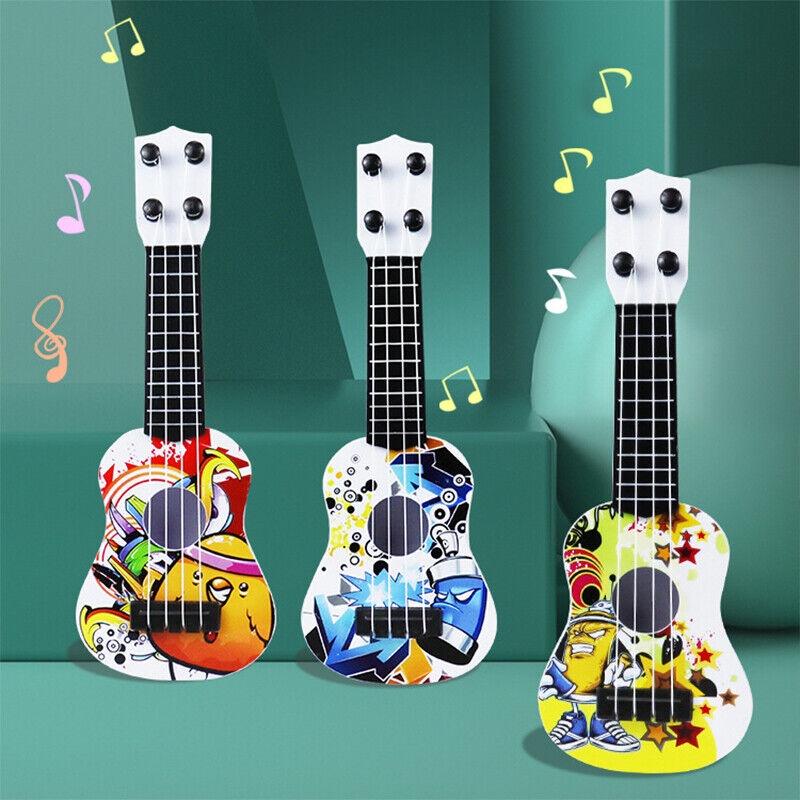 Mainan Gitar Klasik, Ukulele 4 Tali, Alat Muzik untuk Kanak-kanak ...