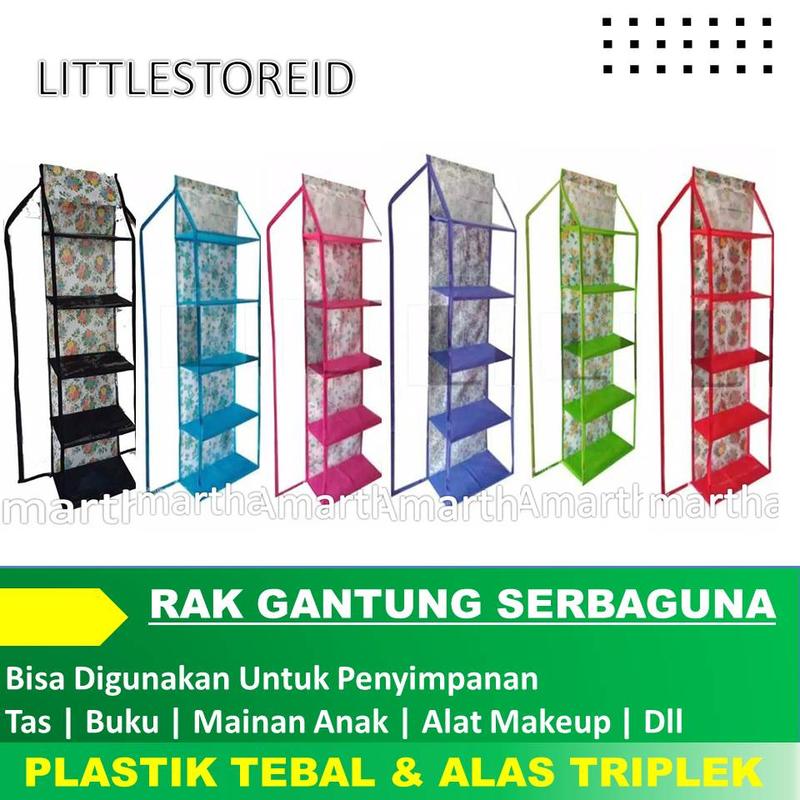 Rak Tas Gantung Organizer Bags With Zip Clothes Storage Foldable - Shop ...