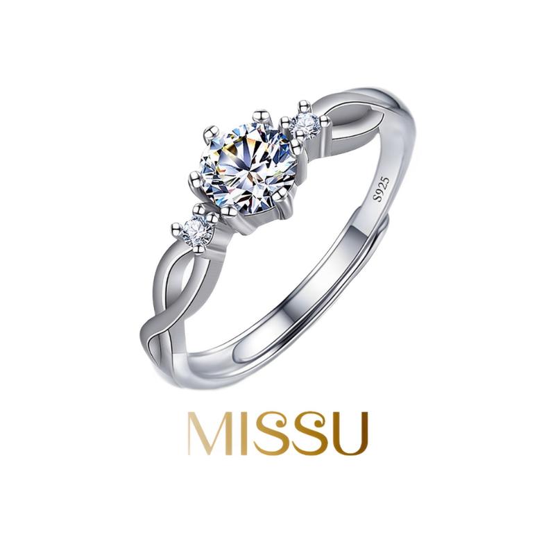 Missu 925 silver Infinity promise ring for women fashion jewelry ...