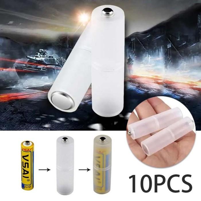 Jual 10 Pcs Adapter Case Baterai Case Adaptor Battery Aaa To Aa ...