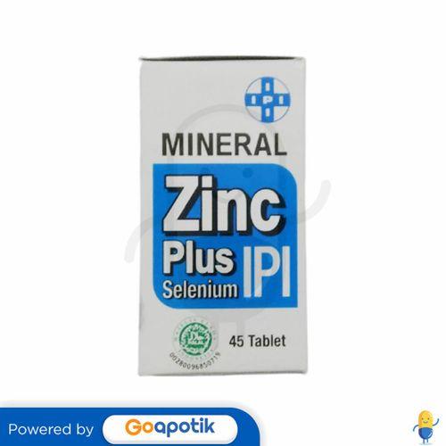 IPI MINERAL ZINC PLUS SELENIUM BOTOL 45 TABLET - Shop | Tokopedia