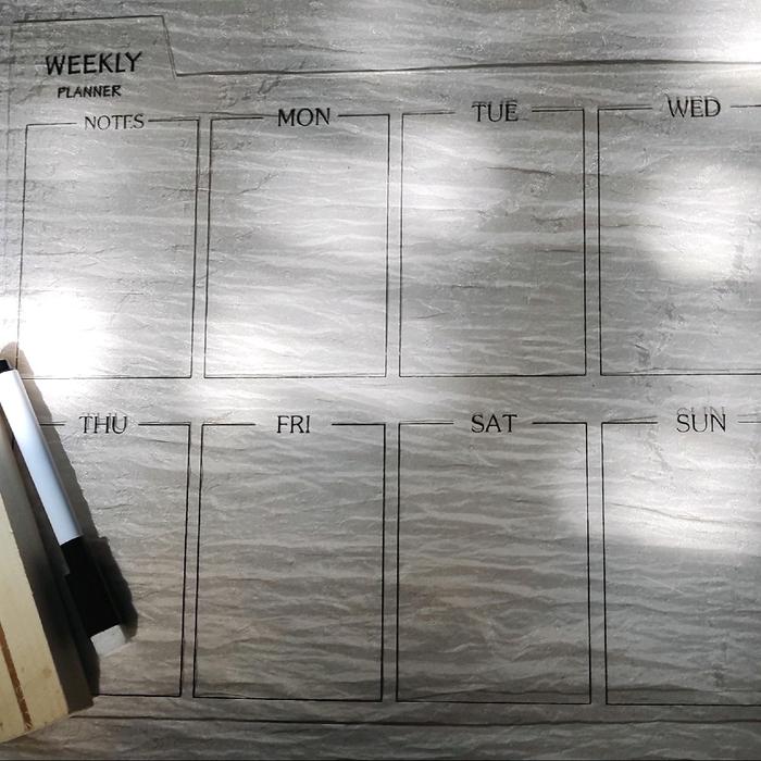 Jual Acrylic planner a4 weekly planner akrilik do to list monthly ...