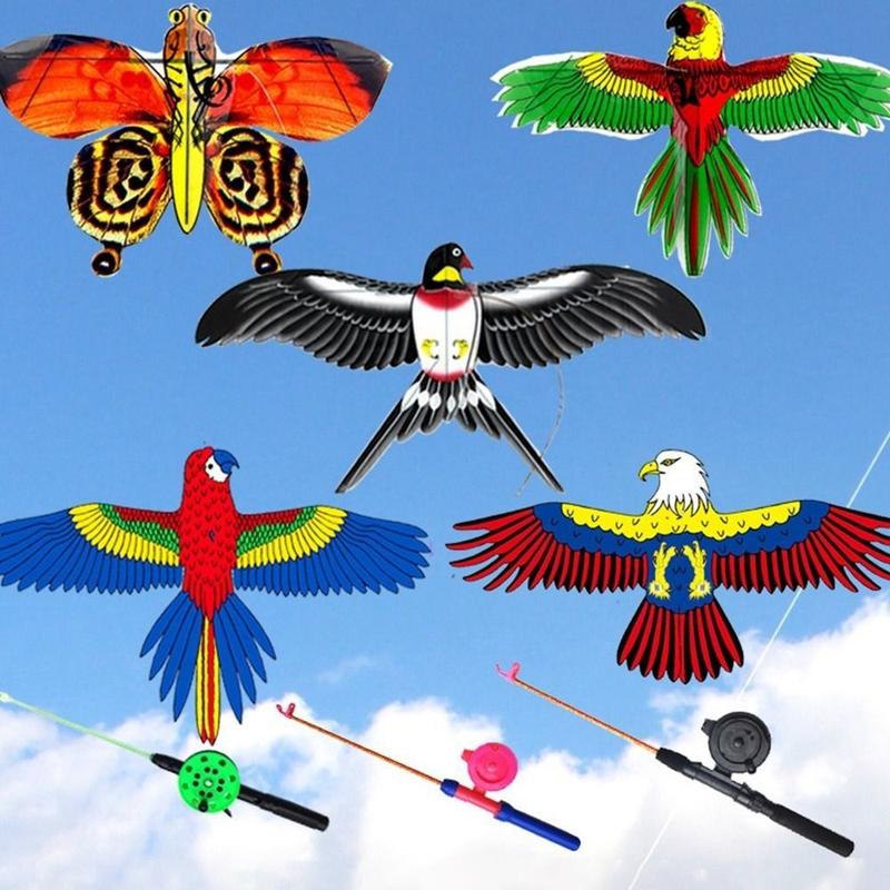 New 20/35cm Plastic Eagle Kite Cartoon DIY Toy Large Eagle Kites ...