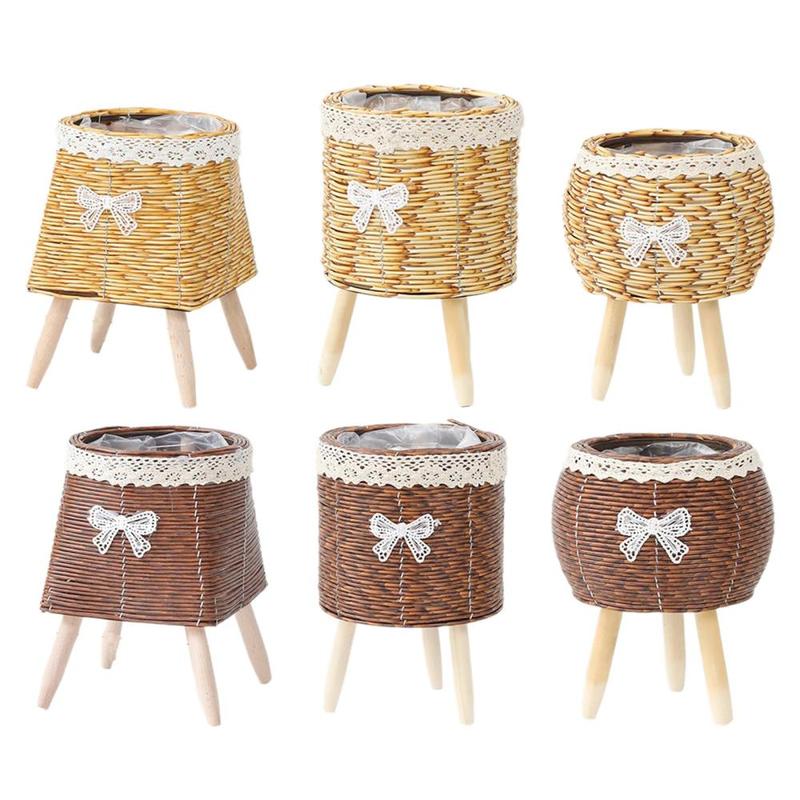 Bakul Tumbuhan dengan Dirian, Pasu Bunga, Perhiasan Mudah, Bakul ...