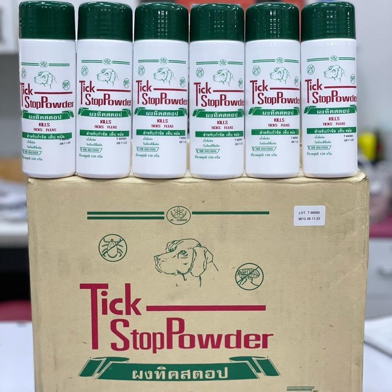 ผง ทิคสตอป 6 กระป๋อง Tick Stop Powder สำหรับเห็บหมัด ขนาด 150 - TikTok ...