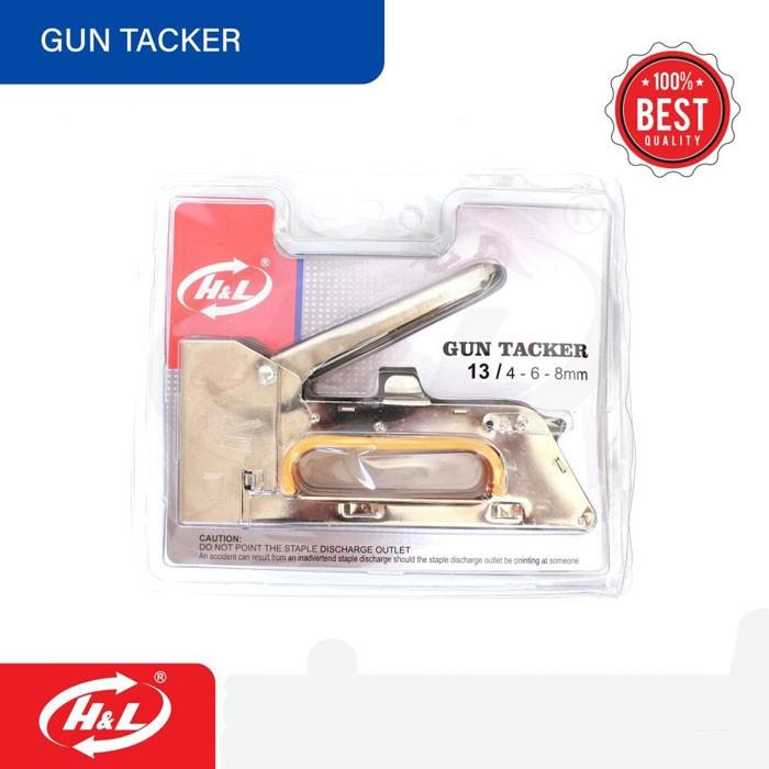 HL Staples Tembak Stapler Gun Tacker 4-8mm - Shop | Tokopedia