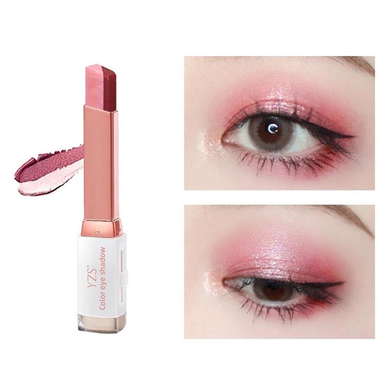 2 In 1 Double Color Glitter Eye Shadow Stick Gradient Eyeshadow ...