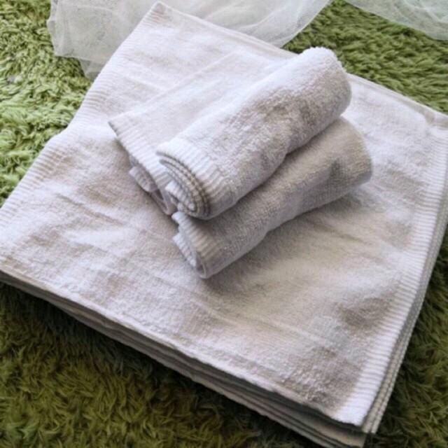 Tuala Muka Hotel Size 12 inch x 12 inch Face Towel Soft Absorbent ...