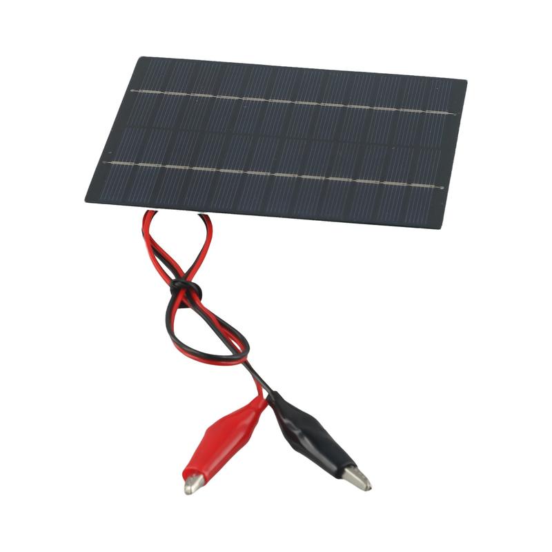 10W 12V Outdoor Portable Solar Panel with Clip for 9-12V Battery ...