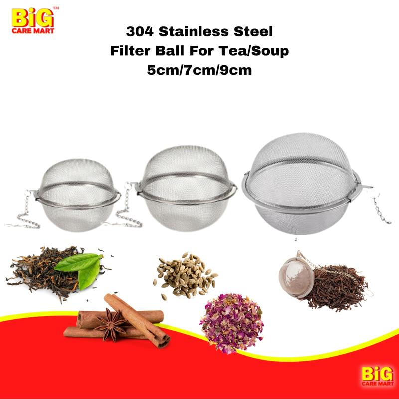 Bola Penapis Keluli Tahan Karat 304 BCM untuk Teh/Sup 5cm/7cm/9cm ...
