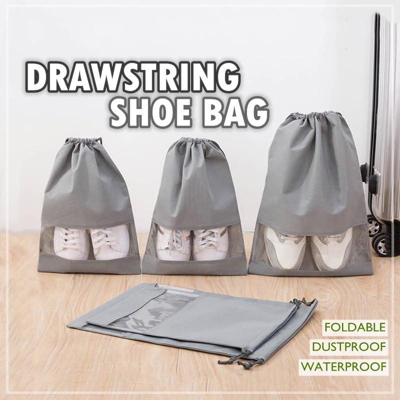 (1 PCS) Non Woven Drawstring Travel Shoe Bag (Beg Kasut Perjalanan ...