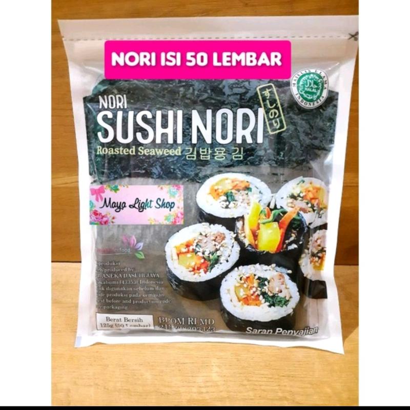 Nori sushi 50 sushi nori halal murah kimbap bento onigiri seaweed ...