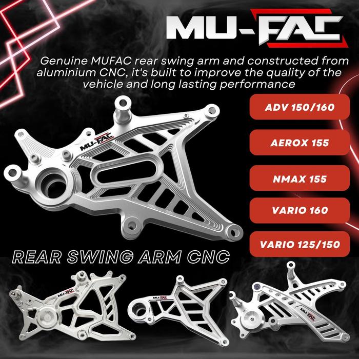 Jual Swing Arm Billet Belakang MUFAC Aluminium CNC Motor Nmax Aerox ...
