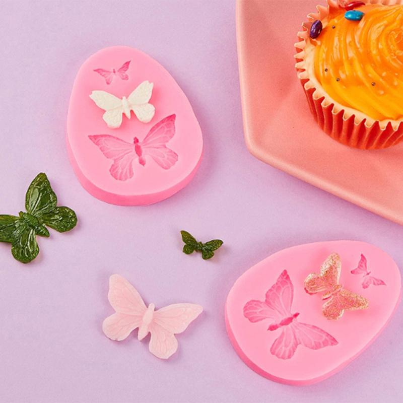 Acuan Rama-rama, Aksesori Pembakar Silikon, Reka Bentuk 3D, Sesuai ...