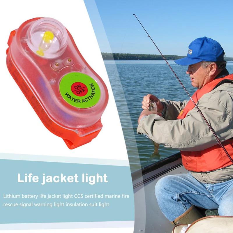 2pcs New Waterproof LED Life Jacket Light Self-Lighting Lightweight ...