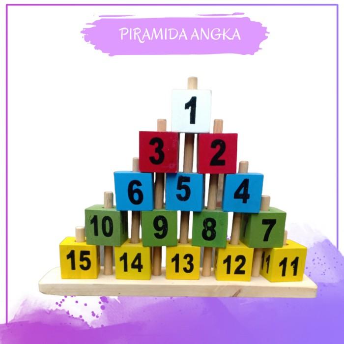 Mainan edukasi - Balok Piramida Angka - Shop | Tokopedia