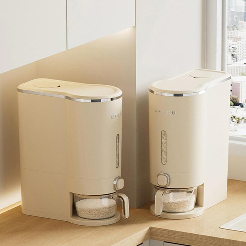 Uforu Smart Rice Bin: ABS Plastic, 5Kg/10Kg Capacity, Home Food ...