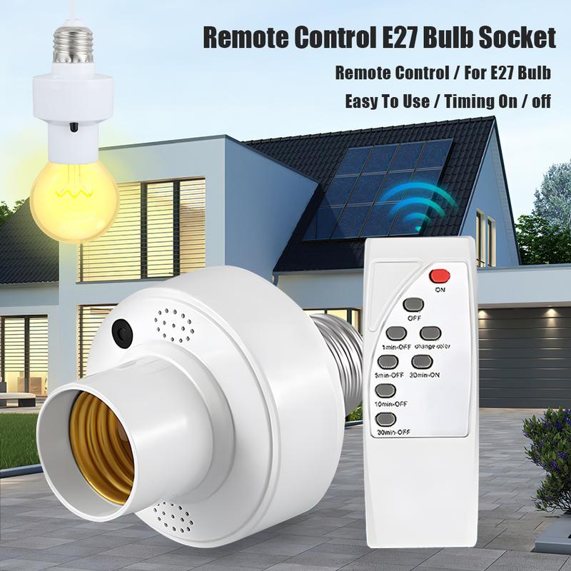 【Low Price】E27 Lamp Holder Remote Control Intelligent Wireless - TikTok ...