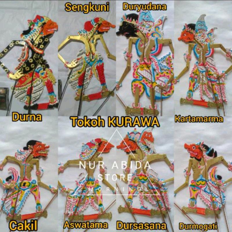 KURAWA PAKET ISI 5 TOKOH WAYANG KULIT BAHAN DUPLEK ATAU KARTON - Shop ...