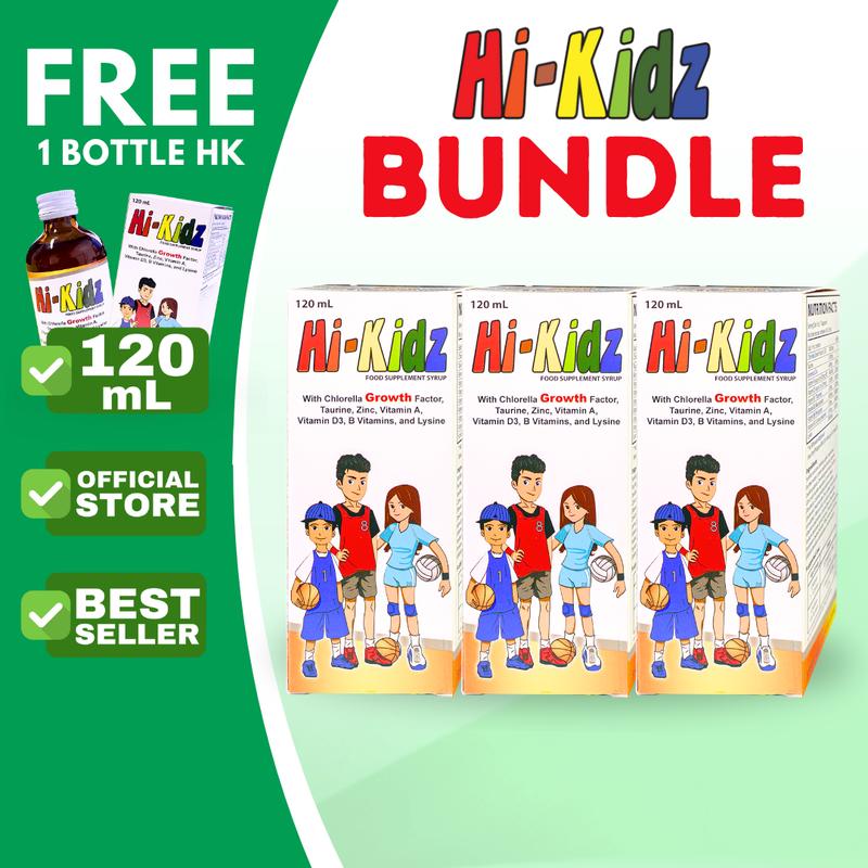 Hi-Kidz 3+1 Bundle 120mL bottle Syrup Multivitamins for Kid' - TikTok ...