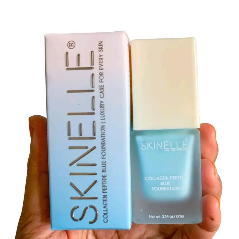 Skinelle Foundation 10ml (Blue) / Pink 10ml Biru Concealer - TikTok ...