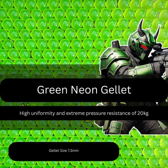 7~8mm Water Gel Bomb 14-20kg Impact Resistance Pellet Neon Green ...