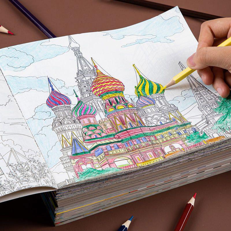 12Sheets/Book Secret Garden Coloring Book Coloring Lead Drawing ...