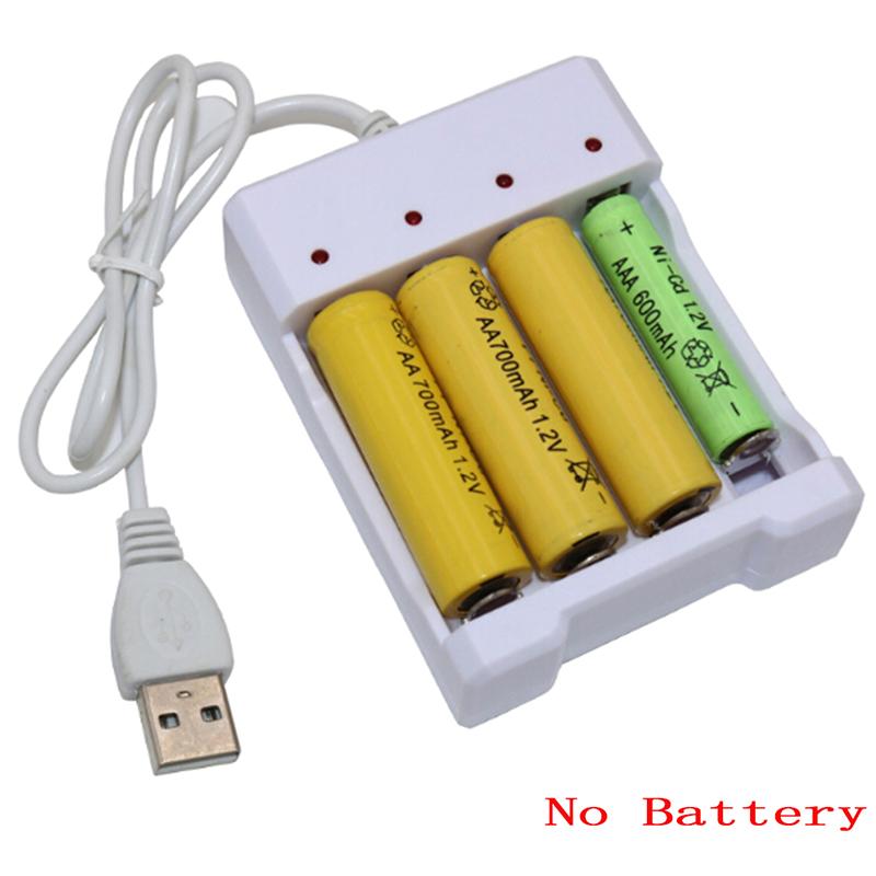 Pengecas bateri USB universal, 4 slot keluaran, pengecas bateri ...