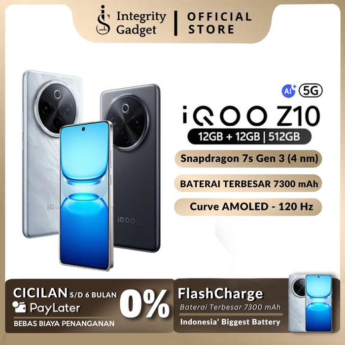 Promo [TIKTOK] iQOO Z10 RAM 12/512 GB | GARANSI RESMI | SNAPDRAGON 7s ...