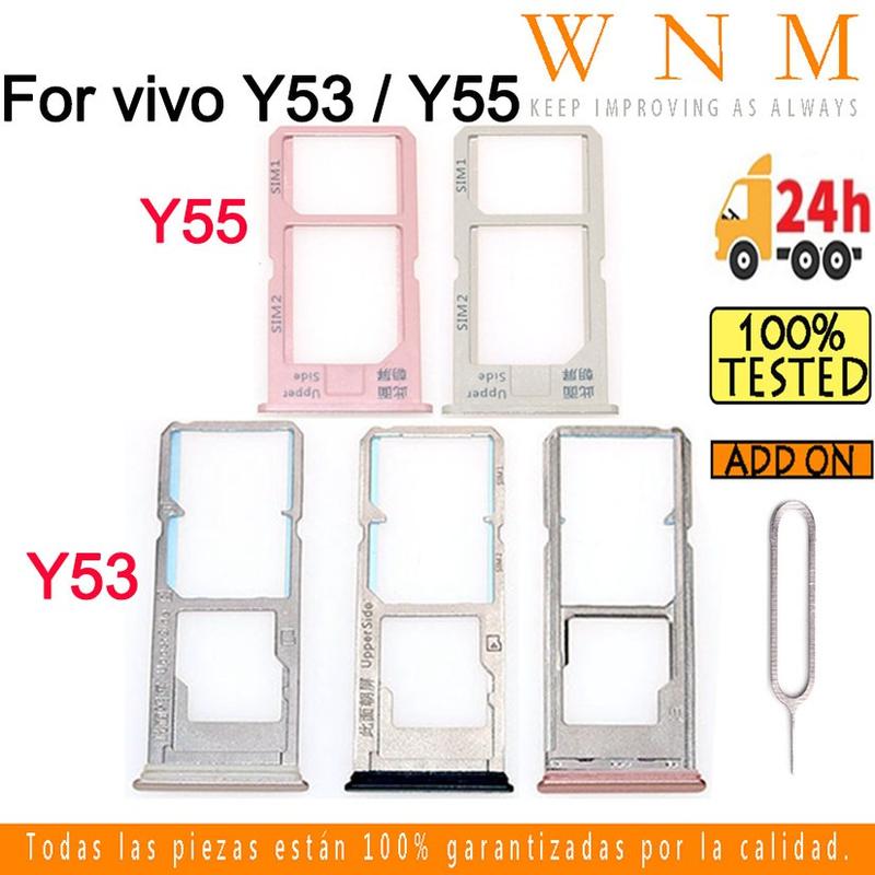 Dulang Kad Sim, Untuk vivo Y53 Y55, Pemegang Slot Kad Sim, Pembaca ...