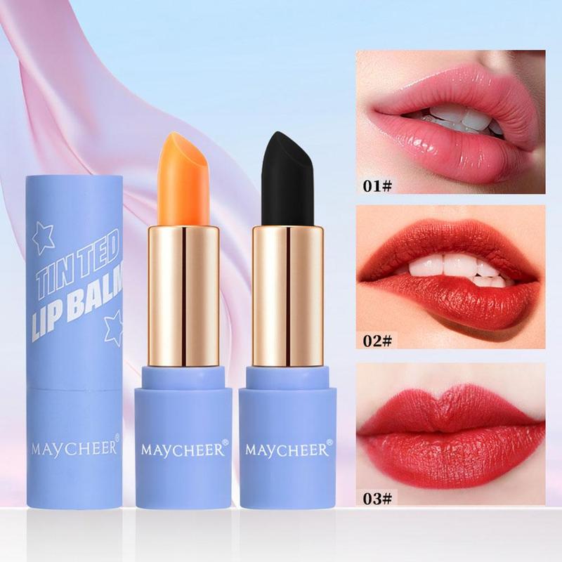 Tinted Lip Balm Color Changing Smooth Matte Lipstick Moisturizing ...