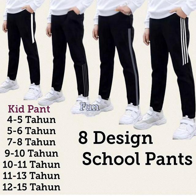 Sport Pants School long pants Unisex Kid Pants Seluar Panjan - TikTok ...