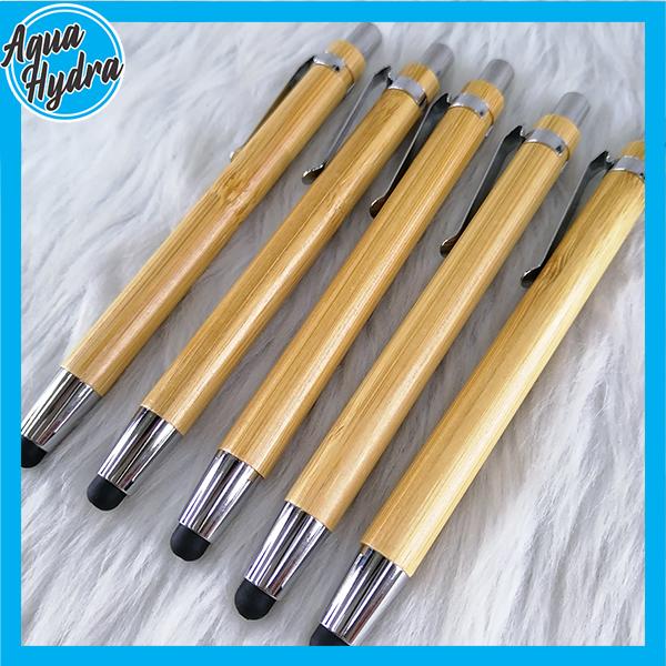 Bamboo Pen with Soft Touch Stylus Ballpen 2in1 - TikTok Shop Philippines