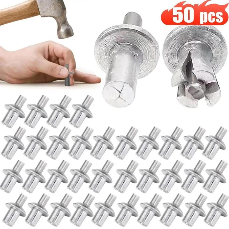 30/50pcs Aluminum Alloy Hammer Drive Rivets Tapping Expansio - TikTok ...