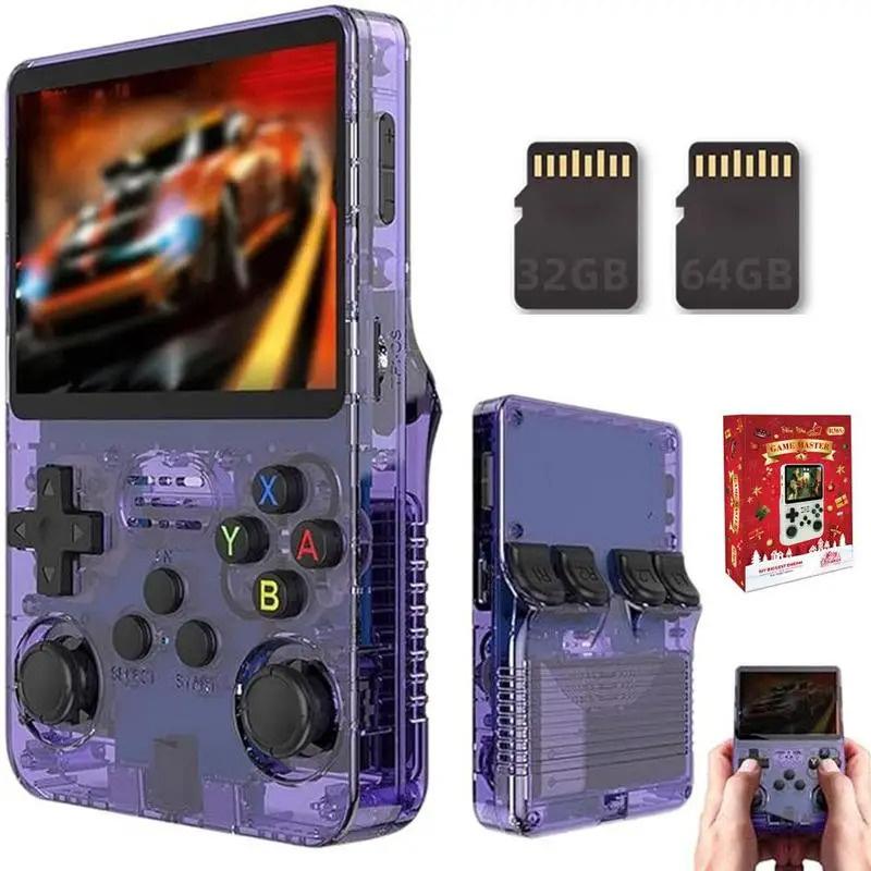 R36s Handheld Retro Game Console, 1 Count Rechargeable Portable Pocket ...