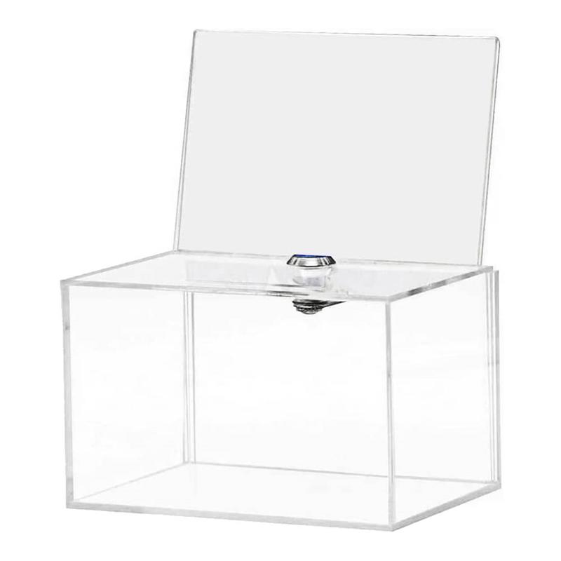 Acrylic Donation Box - Box for Voting, Charity, Polls, Surveys ...