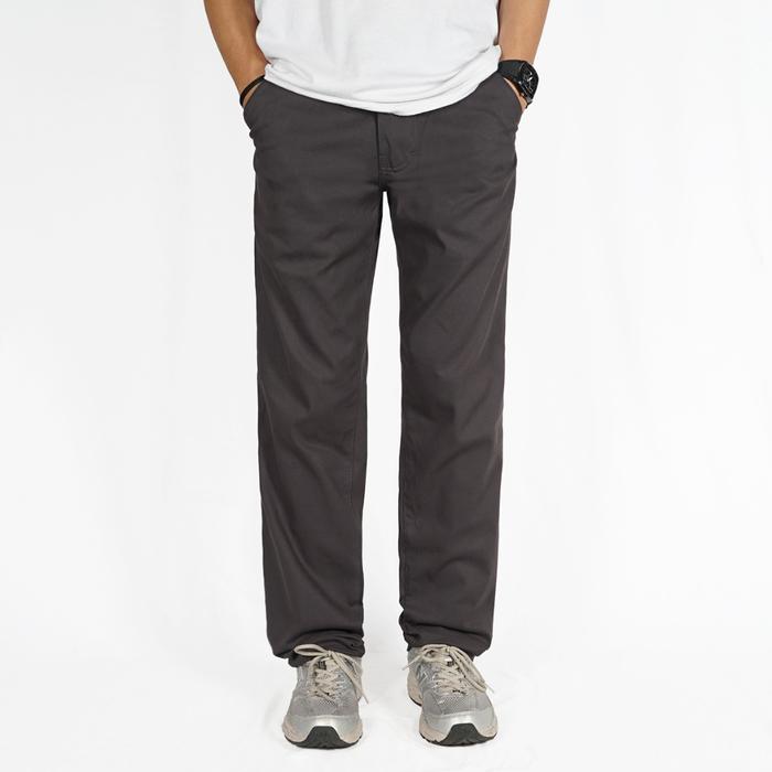 Promo IRISH KELLY Long Chino Pants Loose Fit Charcoal | Chino Baggy Abu ...