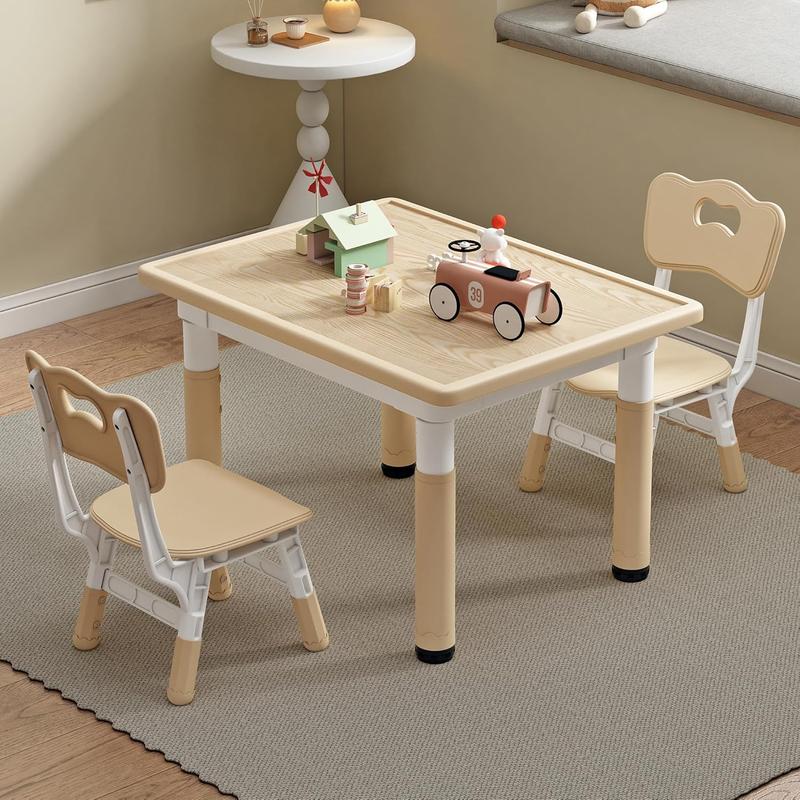 Kids Table and Chairs, Toddler Table and Chair Set, Graffiti Desktop ...