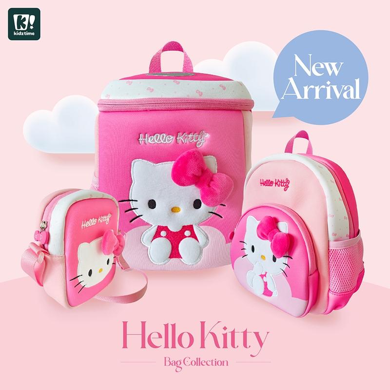 Kidztime Kids Children Hello Kitty Design Barrel Backpack Preschool ...