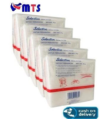 BELI 5 GRATIS 5 Selection Kapas 35 gr Facial Cotton 35gr Kapas Wajah ...