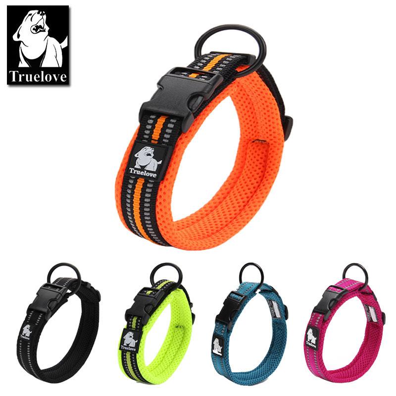 Truelove Adjustable Mesh Padded Pet Dog Collar 3M Reflective - TikTok ...