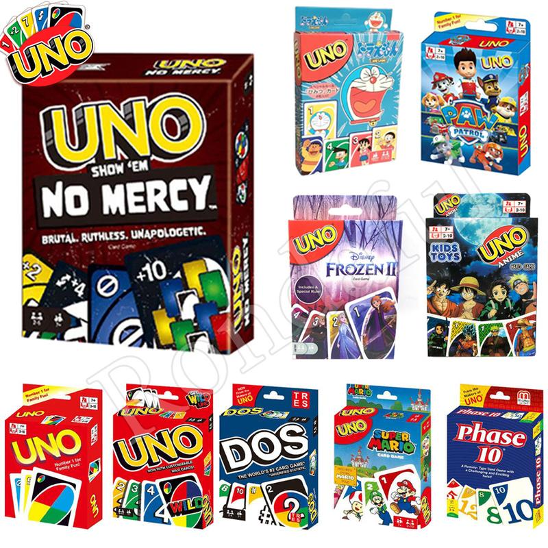 uno card game, no mercy, new anime uno, kids toys, entertainment ...