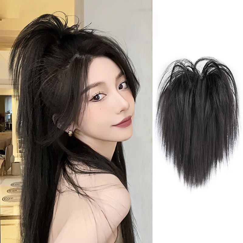 Klip Rambut Palsu, Bahan Sintetik, Rambut Kerinting Berantakan ...