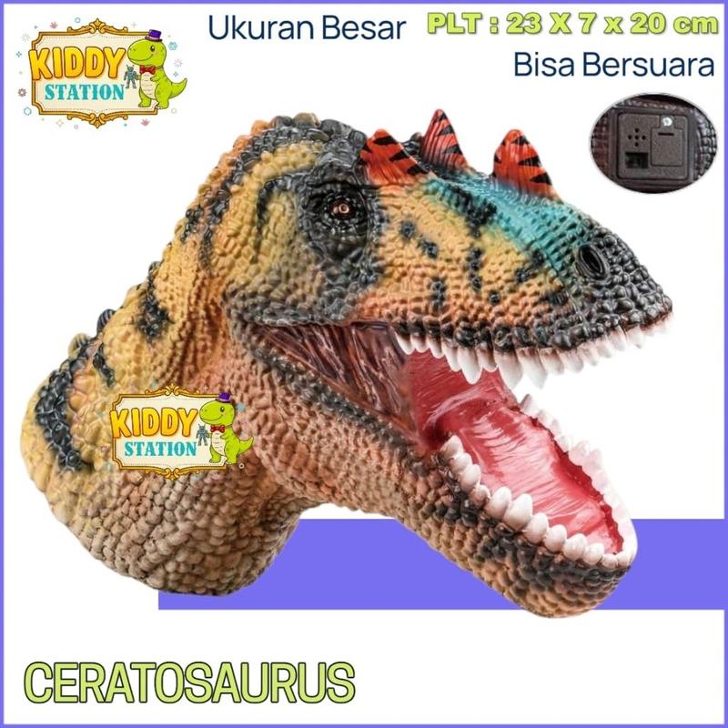 TERBARU Mainan Hand Puppet Dinosaurus Ceratosaurus Ukuran Besar ...