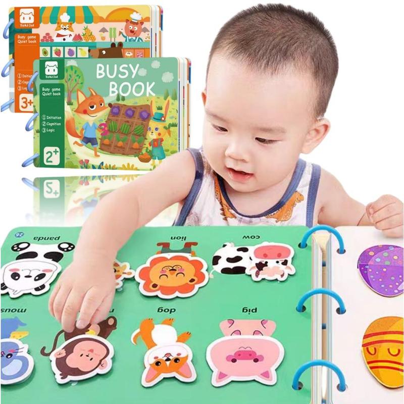 30 Pages Sticker Game Busy Book for Toddler Kids Activity Book - TikTok ...