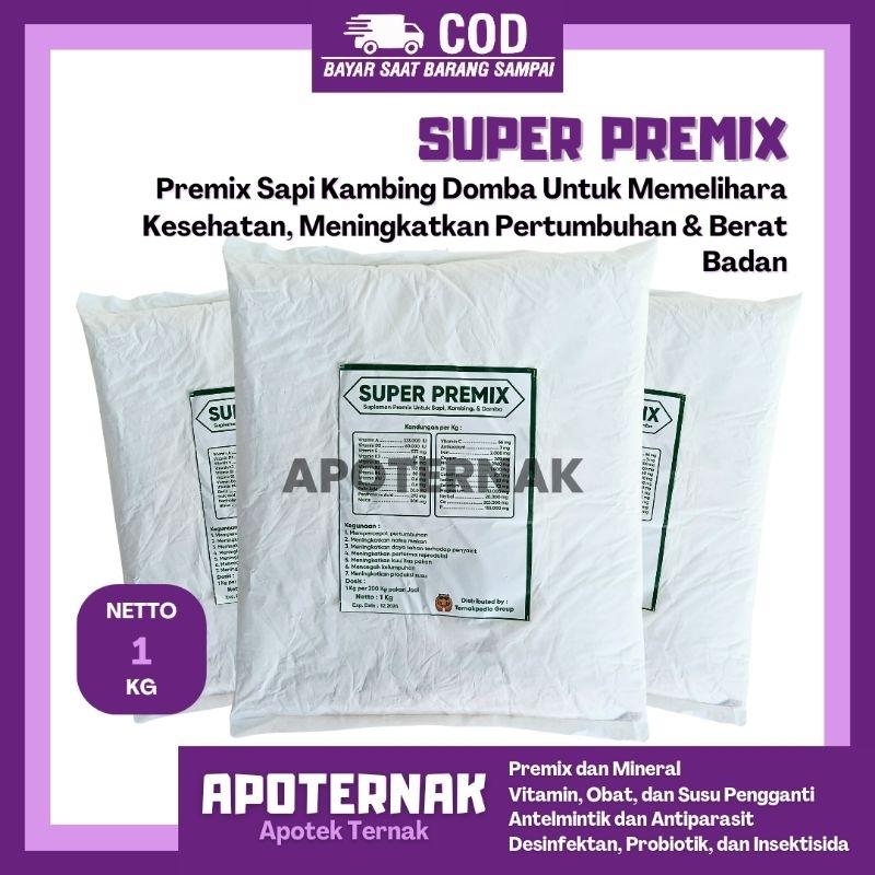 SUPER PREMIX 1 KG - Premix Mineral Vitamin & Herbal Untuk Sapi - Shop ...