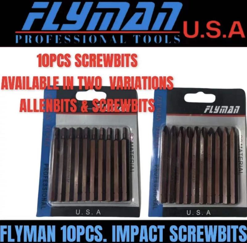 FLYMAN BALA IMPACT Screw Bits Allen Bits 10pc.Set - TikTok Shop Philippines