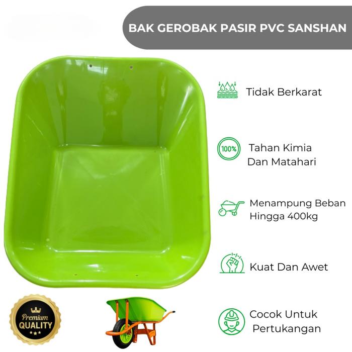 Jual GEROBAK PASIR/GROBAK SORONG SHAN-SHAN/ BAK PVC ASLI - BAK SAJA ...