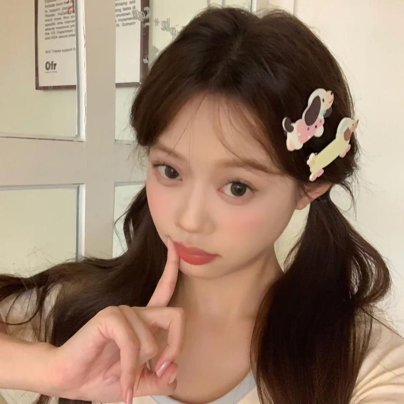 Lovely Wave Point Dog Cartoon Puppy Hair Clip Japanese Style - TikTok ...